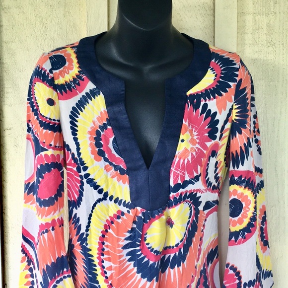 Trina Turk | Tops | Trina Turk Boho Tunic Nice Xs | Poshmark